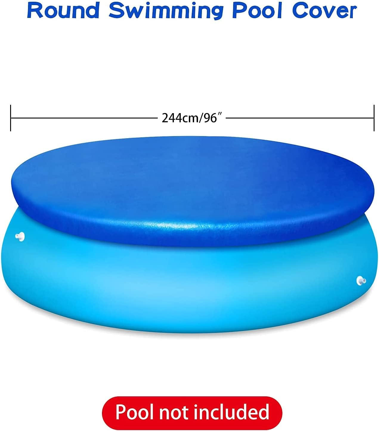 mzoLife Round Pool Cover, Frame Swimming Pool Cover, Above Ground ...