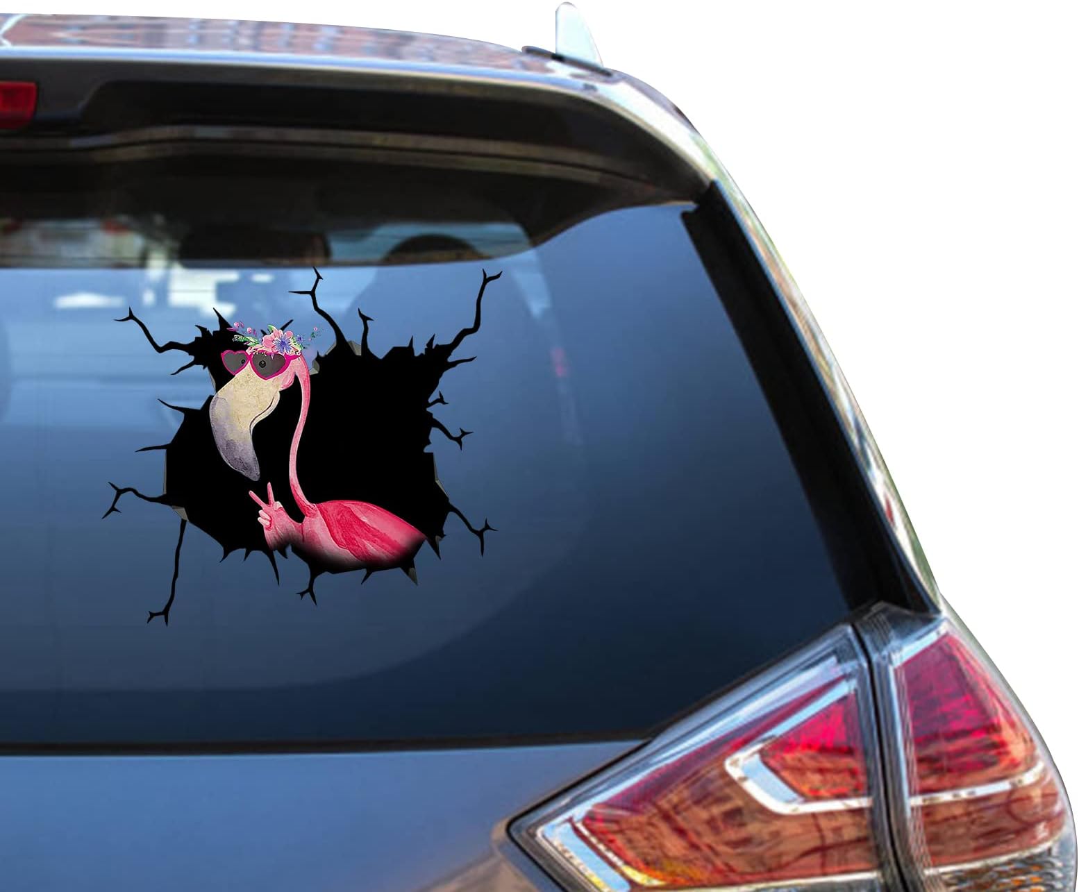 Amazon.com - Flamingo Sticker Vinyl Sticker Decal (2 Pack) - 5 Inches ...