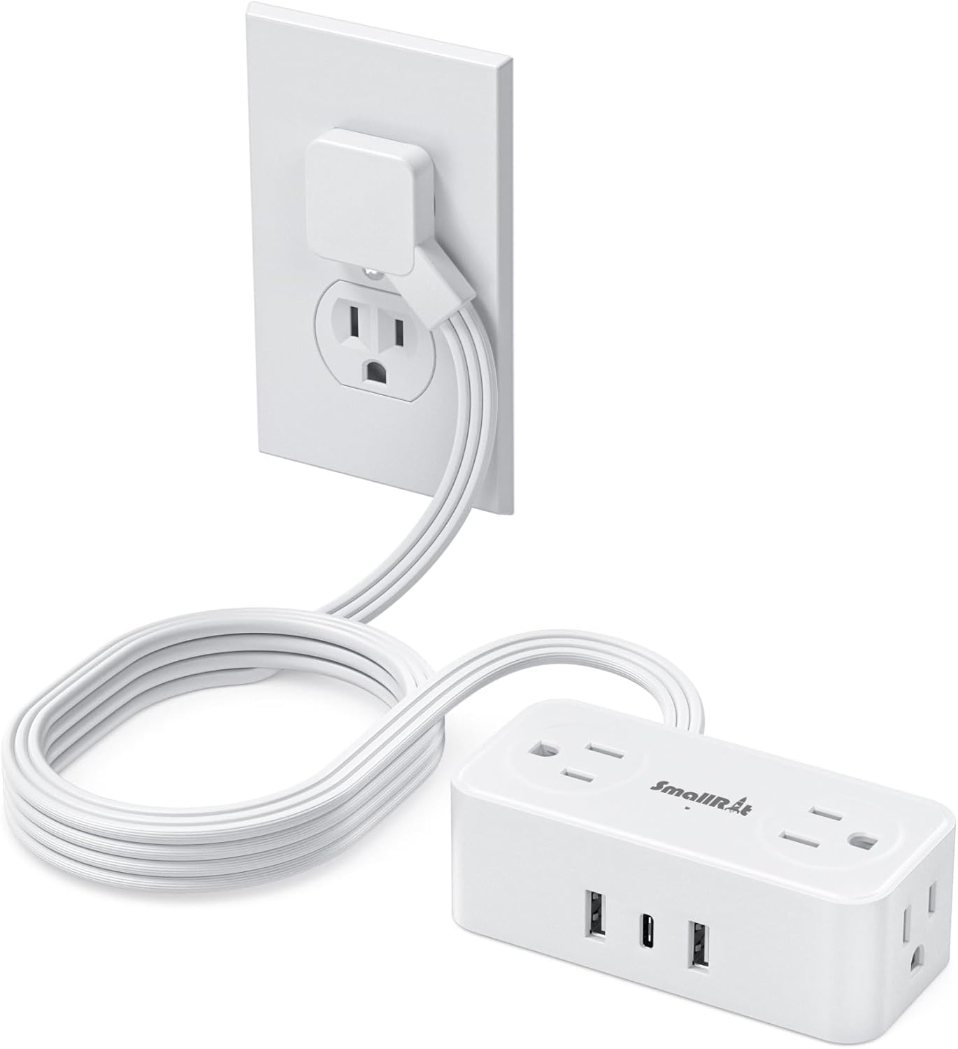 SMALLRT Multicontacto Extension Electrica Plano, Regleta Multicontacto ...