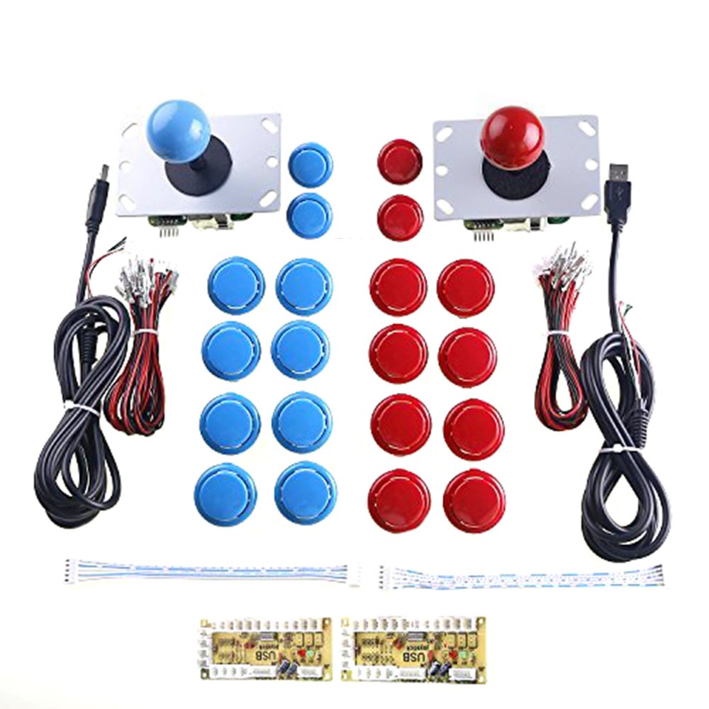 Amazon.com: WINIT 2 Player Arcade Game DIY Parts USB PC Joystick for Mame Game DIY (2pcs Zero ...
