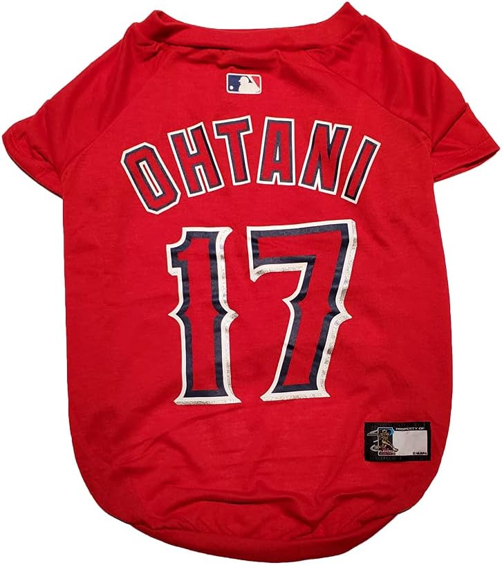 Amazon.co.jp: MLB Official MLB Shohei Otani Player Model Red Dog : Pet ...