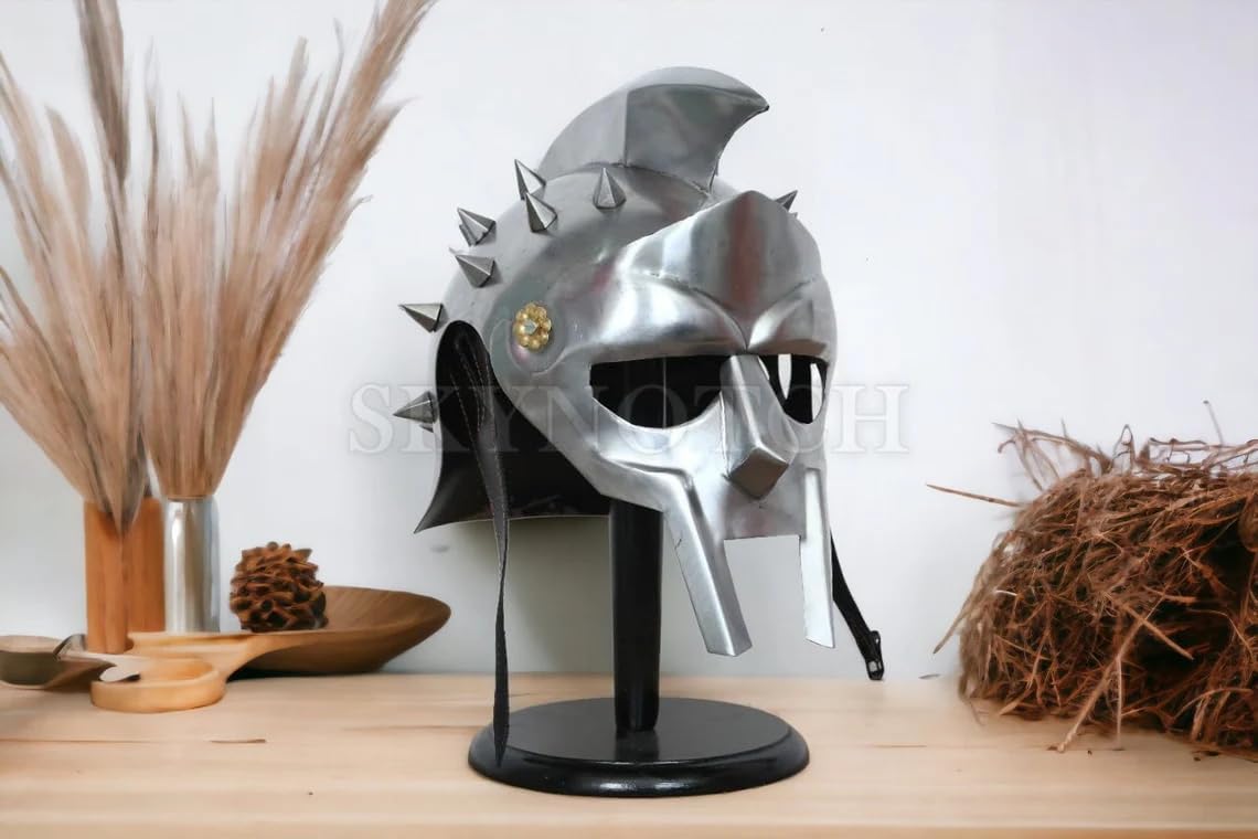 Amazon.com: SKYNOTCH Medieval Maximus Gladiator helmet with display ...