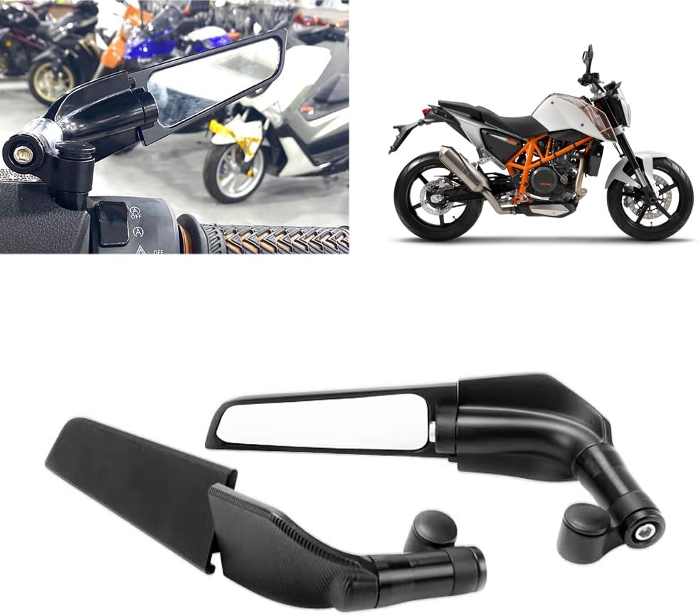 Amazon | HZLXNXQ For デューク 200 125 390 690 790 1050 1290 1190 オートバイ固定風翼競争力のあるバックミラー反転ミラー | ミラー ...