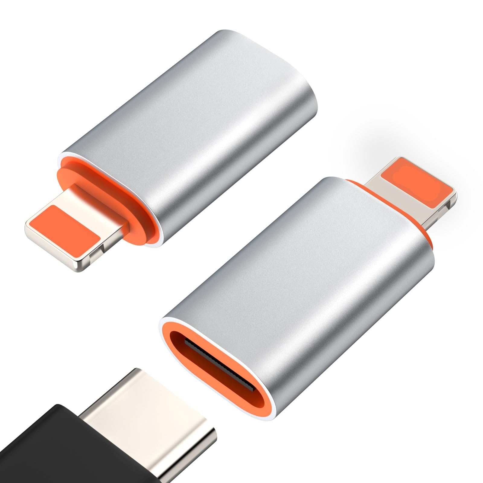 Amazon.com: MoKo USB C to Lightning Adapter, 2 Pack USB C Female to ...
