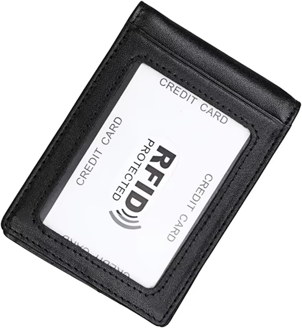 Amazon.com: AurexaFashion Genuine Real Leather Slim Minimalist Wallet ...