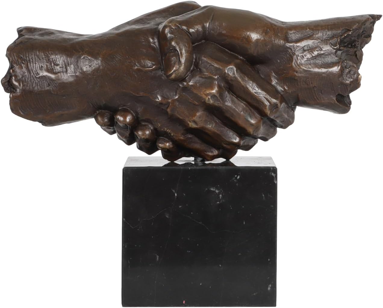 Amazon.com: NILEEBUKER Bronze Handshake Statue Modern Friendship ...