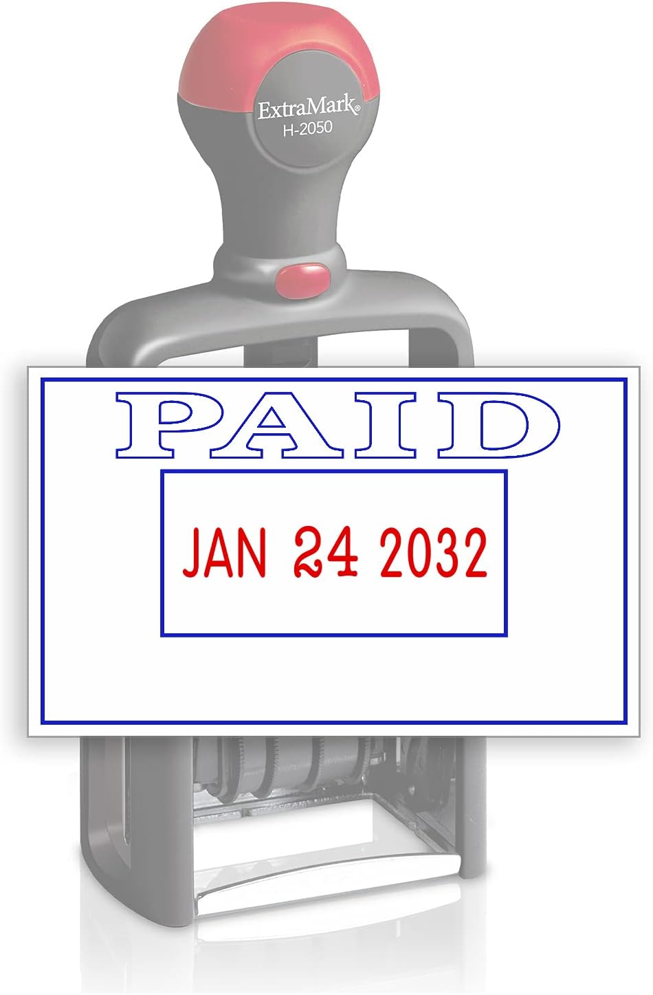 Amazon.com : Heavy Duty Style Office Date Stamp with Paid - Self Inking ...
