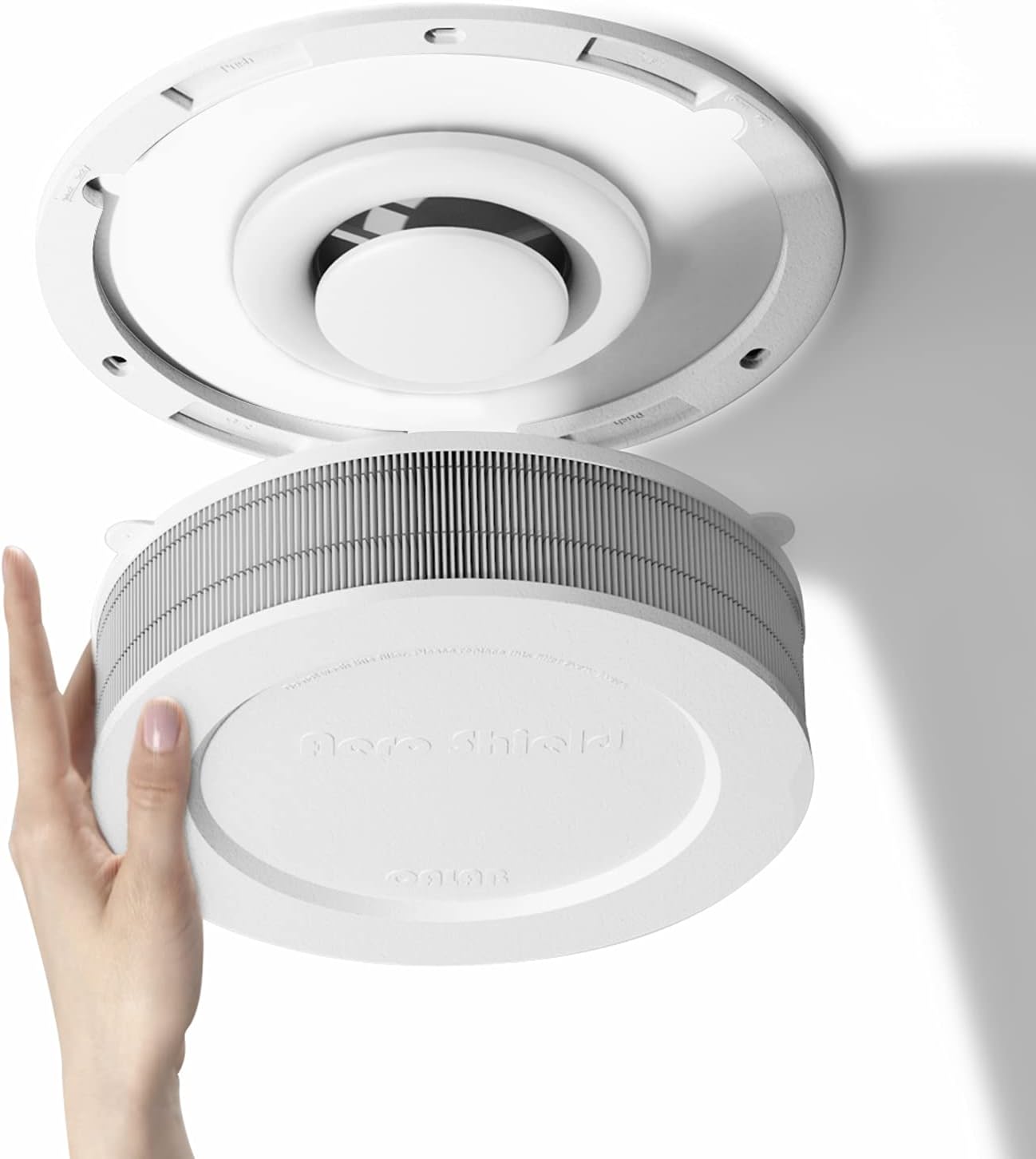 CALAB Round Ceiling Diffuser with Air Vent Filter - 1 Year Lifespan for ...