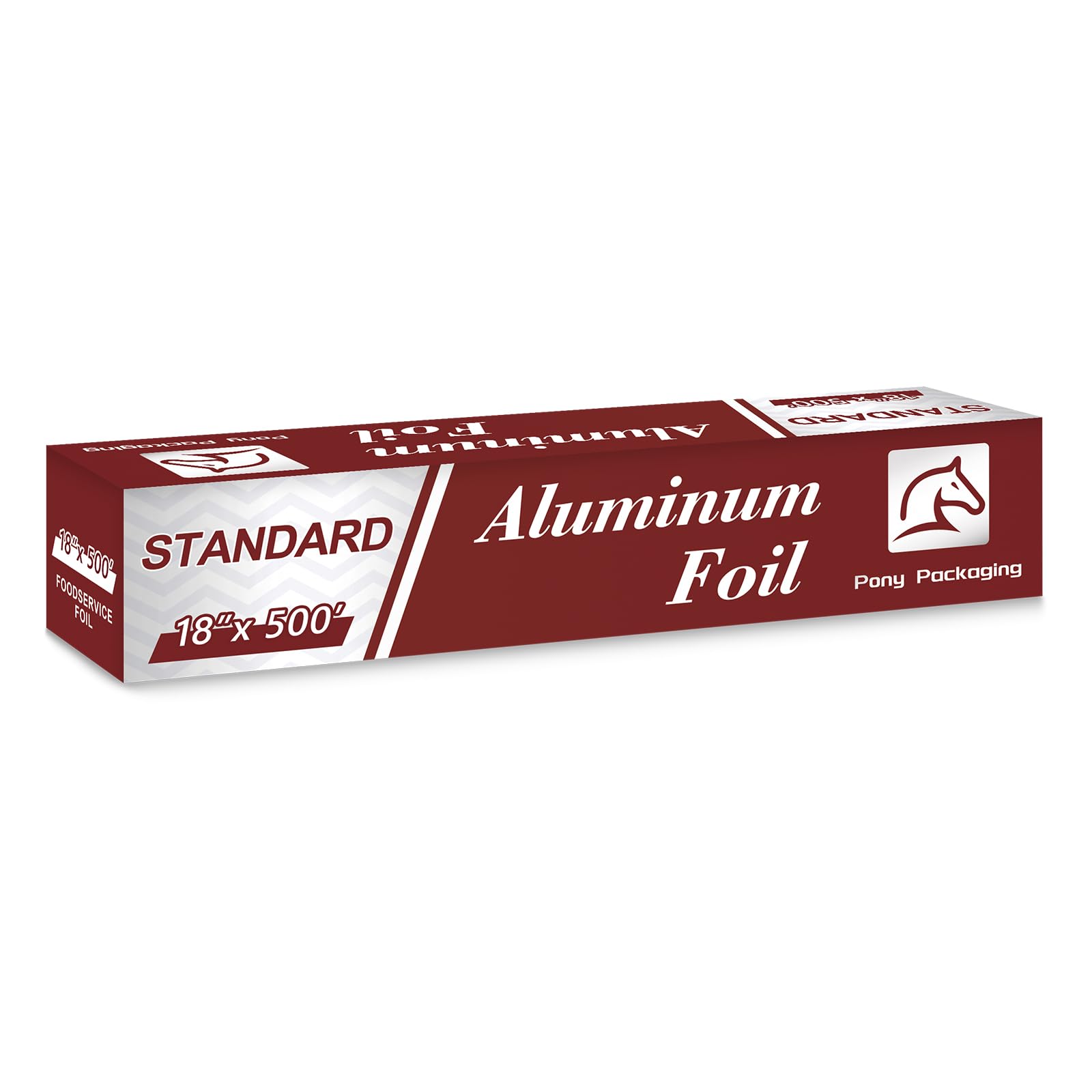 Amazon.com: Aluminum Foil Standard 18 in x 500 ft, Pony Packaging Food ...