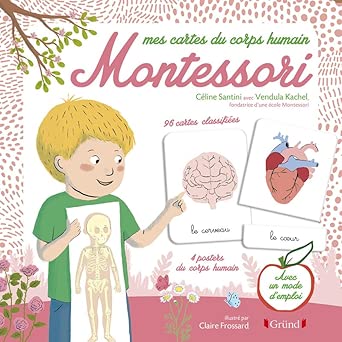 Pochette Montessori : Le corps humain – Kit avec 4 posters recto-verso ...