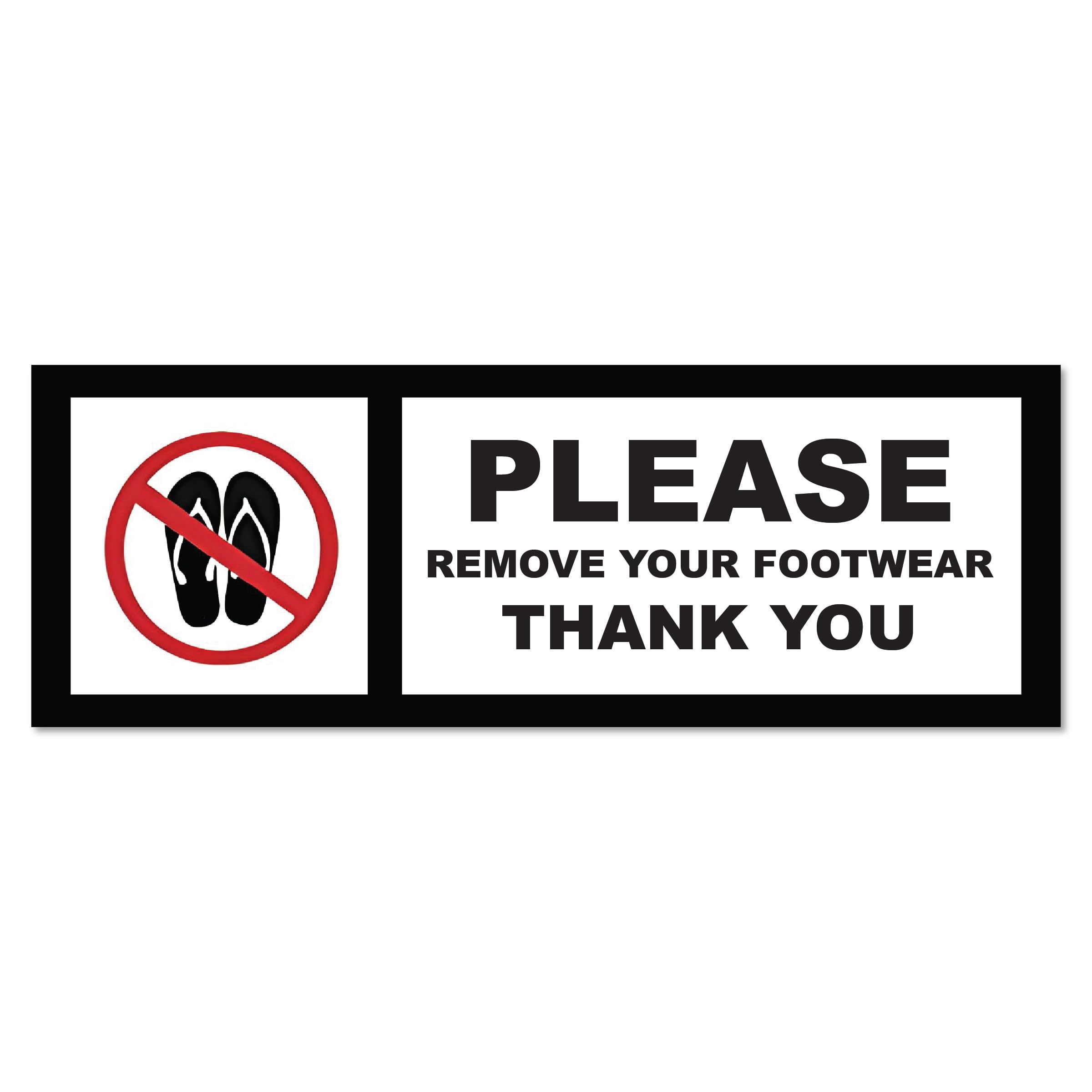 SIGN EVER Sign Board For Remove Shoes Office Hotel Restaurant School ...