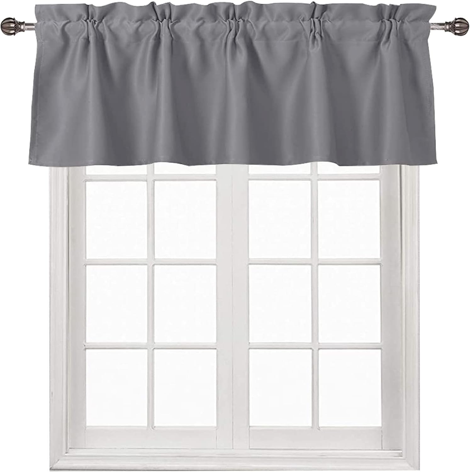 Amazon.com: Aiking Home Window Valances - 2-Panels Polyester Solid ...