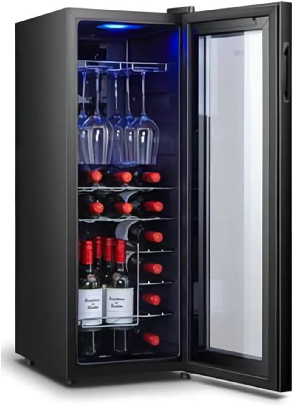 Amazon.com: 30 Bottles Wine Cooler Refrigerator with Cup Holder ...
