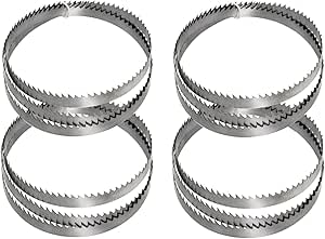 Sankuai Set of 4 Ribbon Saw Blades SK5 1400mm x 6.35mm x 0.35mm for ...