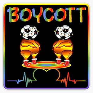 Amazon.com - Boycott Football Bumper Sticker Vinyl Decal 5"