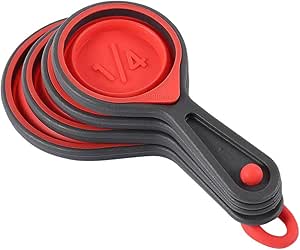 Amazon.com: Silicone folding measuring spoon and measuring cup ...