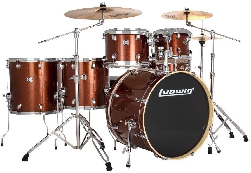 Amazon.com: Ludwig Element Evolution 6-piece Complete Drum Set with ...