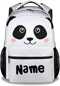 Amazon.com | Mercuryelf Personalized Panda Backpack for Girls Boys, 16 ...