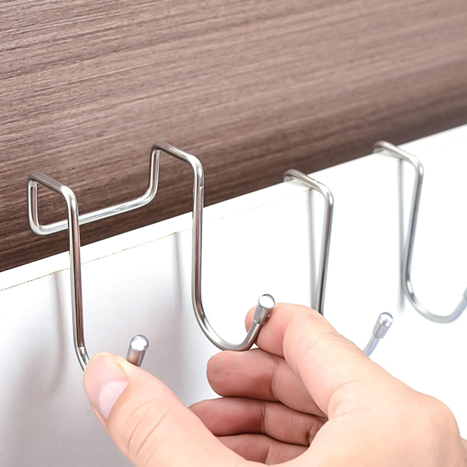 Amazon.com: mDesign Over-The-Cabinet Kitchen Storage Double Hook for ...