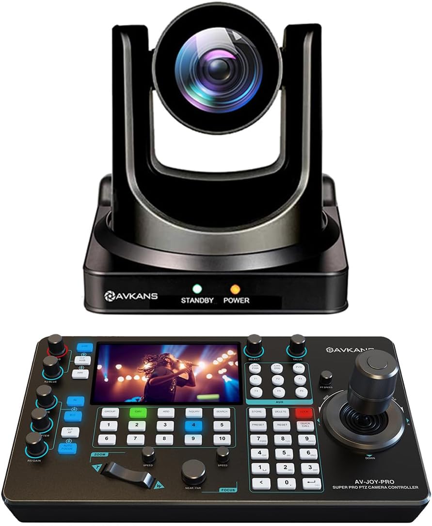 Amazon.com : AVKANS 30X AI Auto Tracking PTZ Camera Bundle Kits, 1 pcs 30X NDI Camera and 1 pcs ...