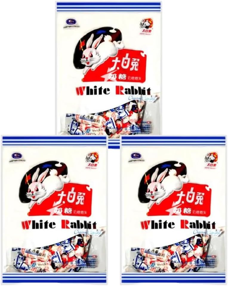 White Rabbit Chinese Milk Creamy Candy Sweets 180g Big Pack (Pack of 3 ...