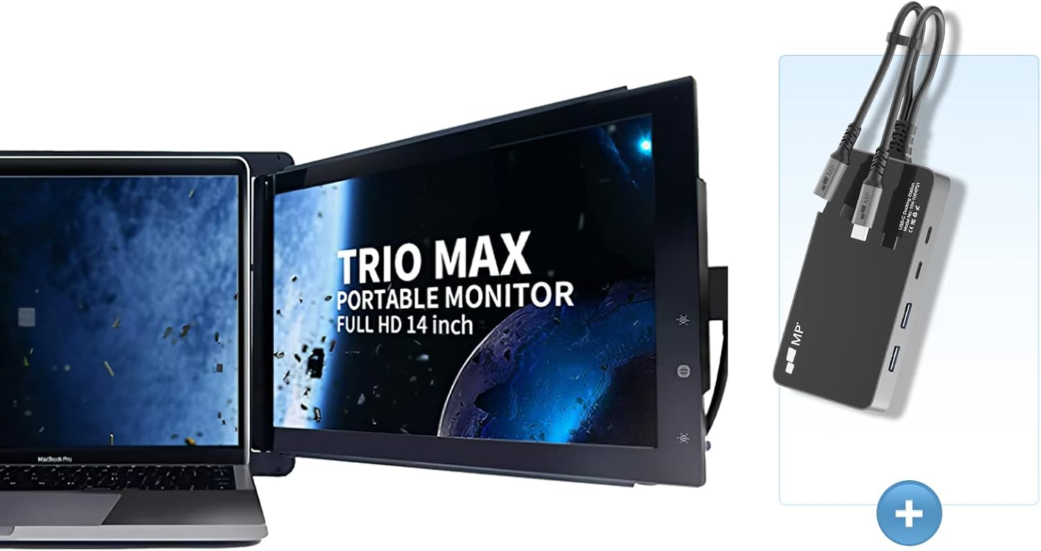 Amazon.com: Trio Max Combo with 9 in 1 Docking Station, 14.1" FHD 1080P ...