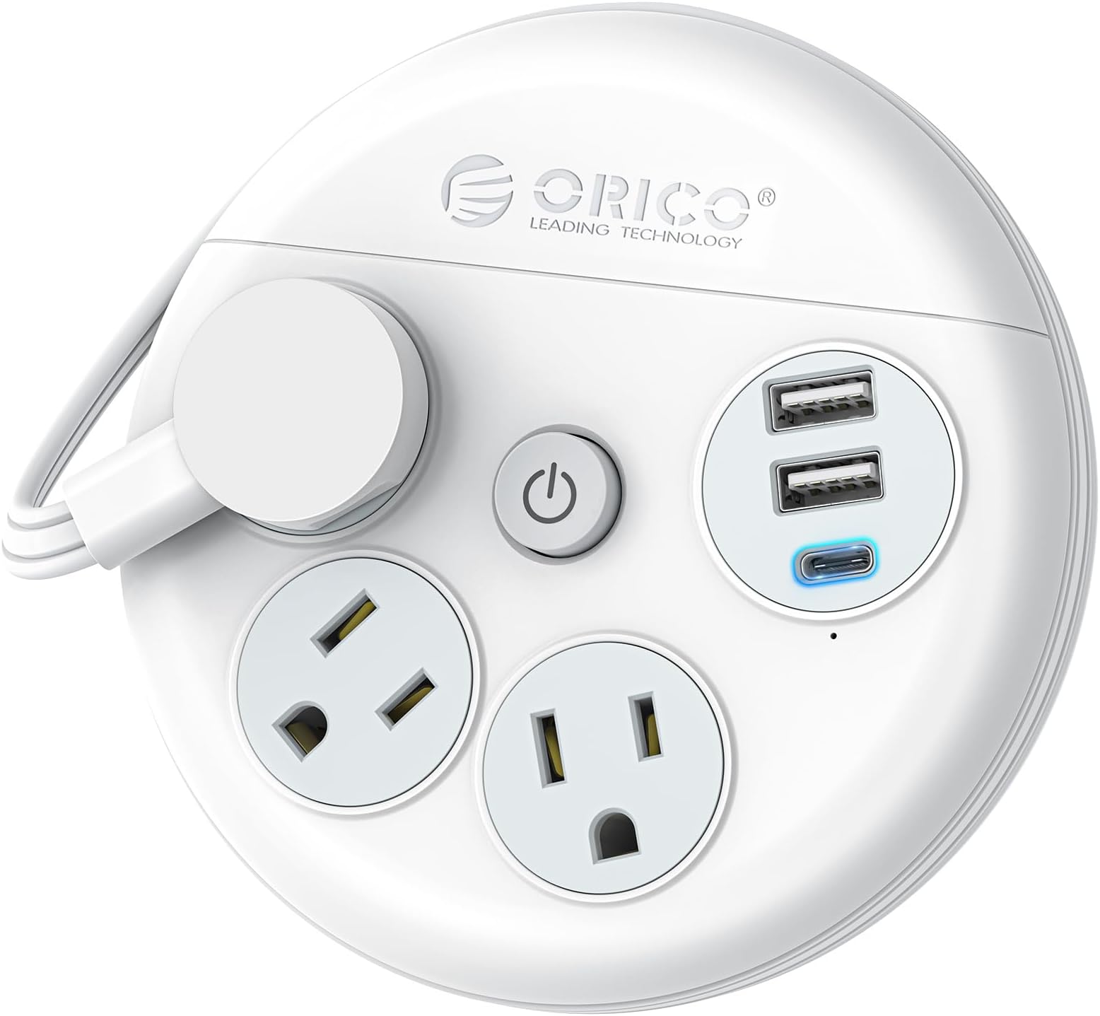 Amazon.com: Retractable Extension Cord Power Strip: 6ft Extension Cord ...