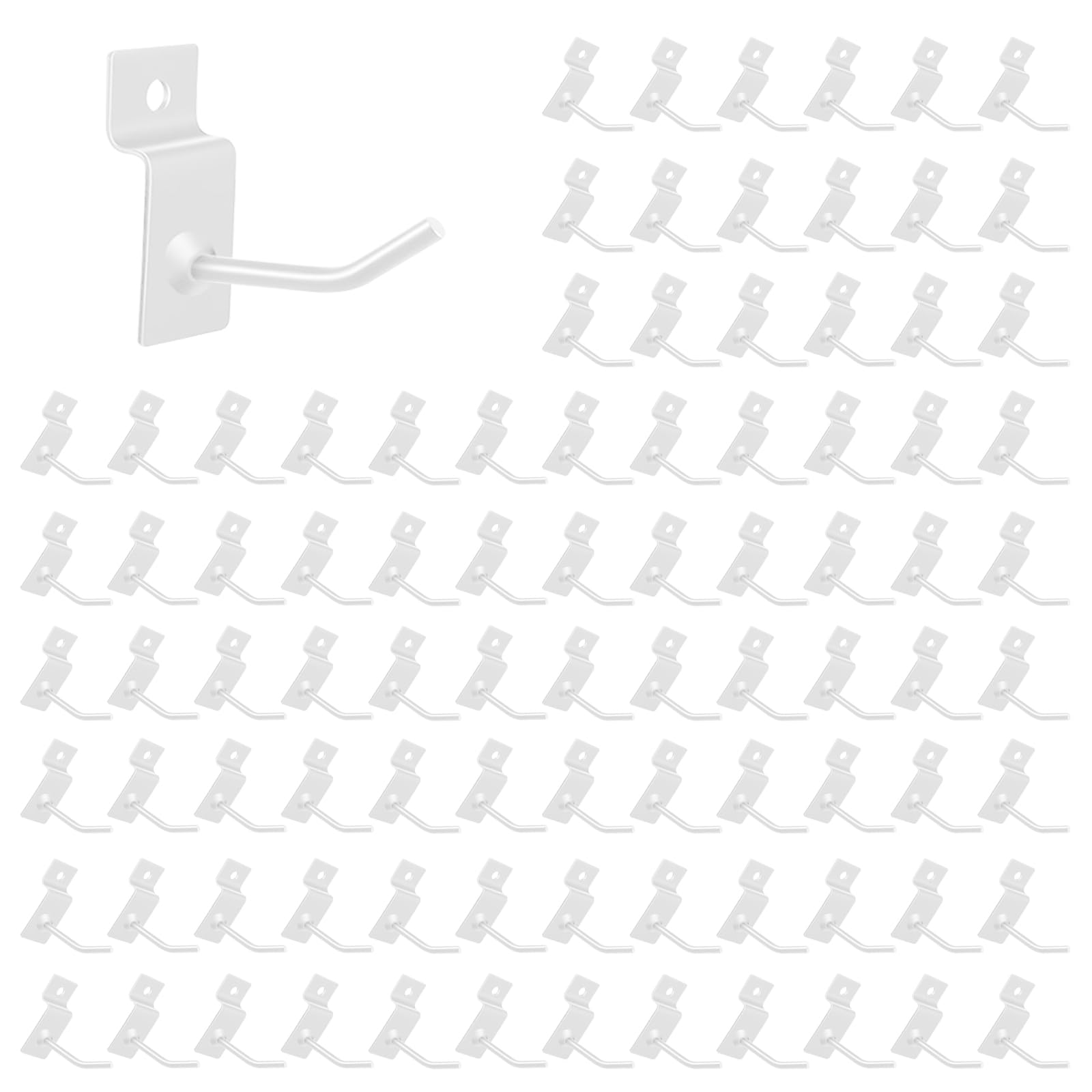 Amazon.com: Yauhar 100Pcs Heavy Duty Slat Wall Display Hooks Bulk Set ...