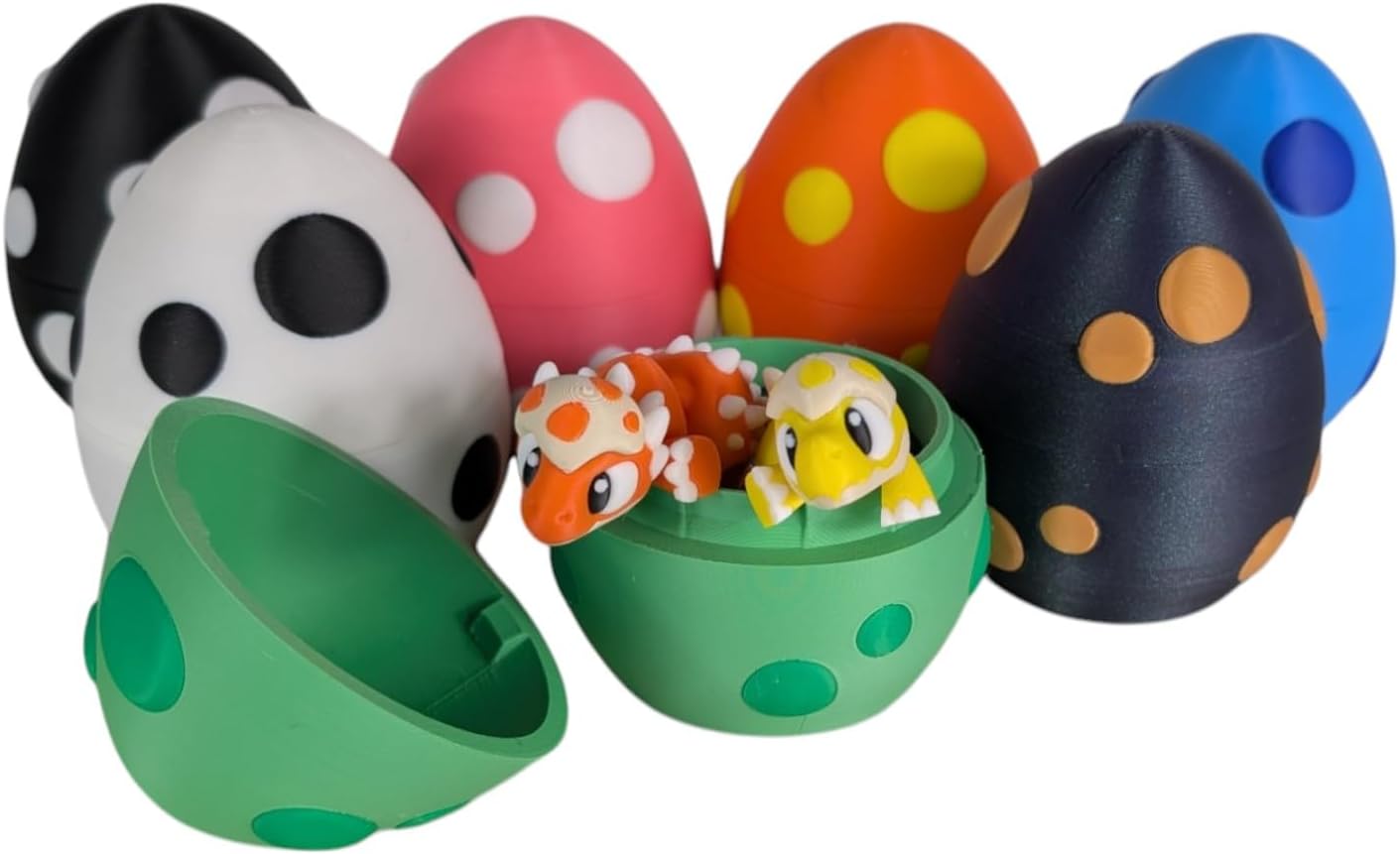 Amazon.com: Mystery Mini Dinosaur Blind Box Egg 5-Pack - 3D Printed ...