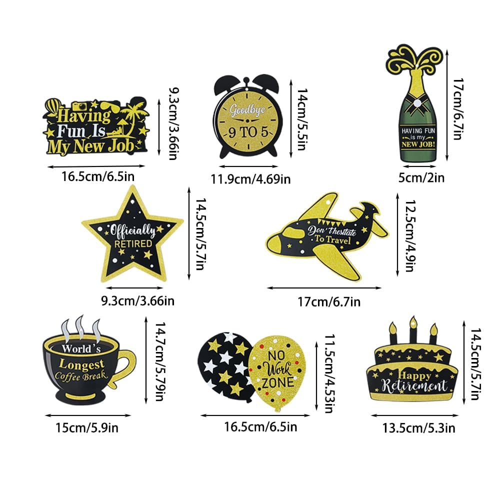 Happy Retirement Banner And Sash Retirement Party Decorations Kit ...