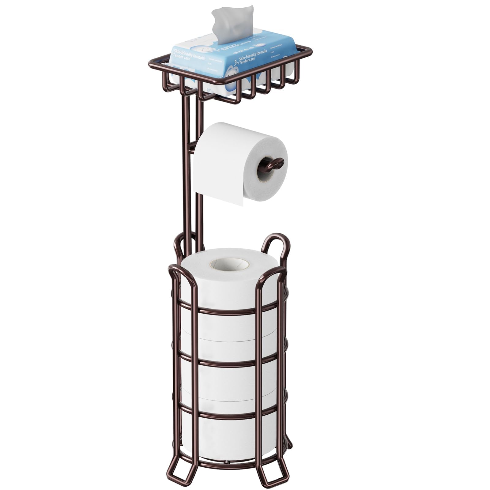 Snapklik.com : TomCare Toilet Paper Holder Upgraded Toilet Paper Stand