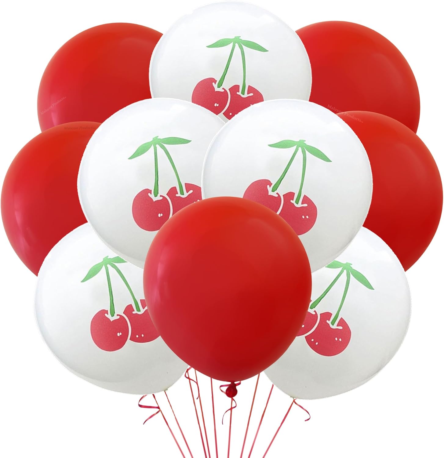 Amazon.com: Cherry Latex Balloons 12 Count, Cherry Balloons for Wedding ...