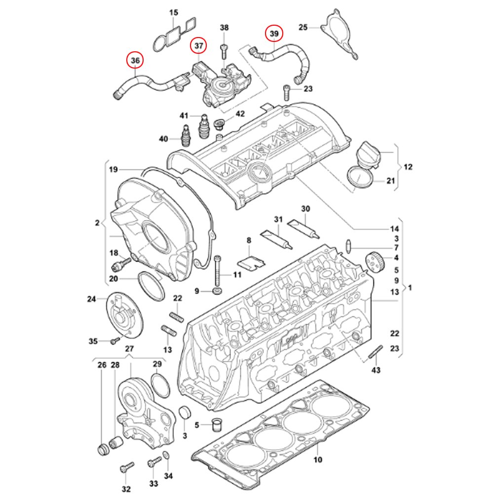 PCV Valve Engine Crankcase Vent Valve Oil Separator with Hose Kit ...