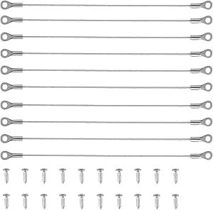 Zyuzles 10PCS Cabinet Door Restraint Kit,Flexible Lanyard,Cable ...