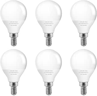 MZyoyo E12 LED Bulb Ceiling Fan Light Bulbs 5W A15 E12 Small Base LED ...