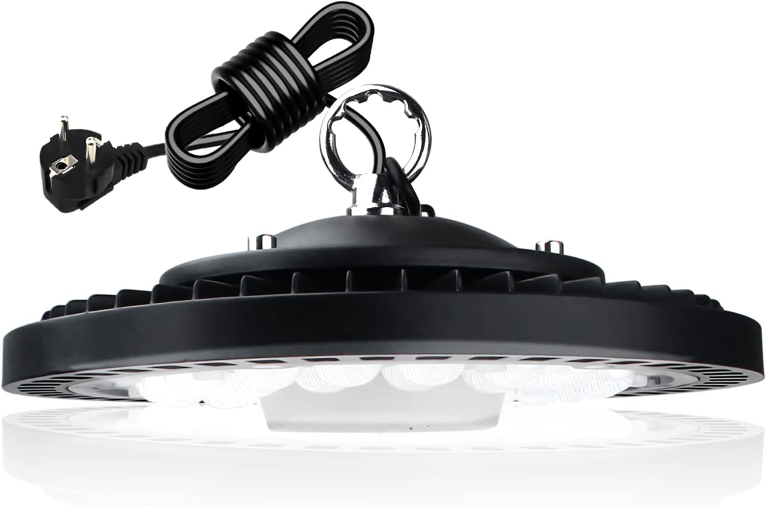 100W Projecteur LED Exterieur, 6500K Blanc Froid UFO Spot High Bay ...
