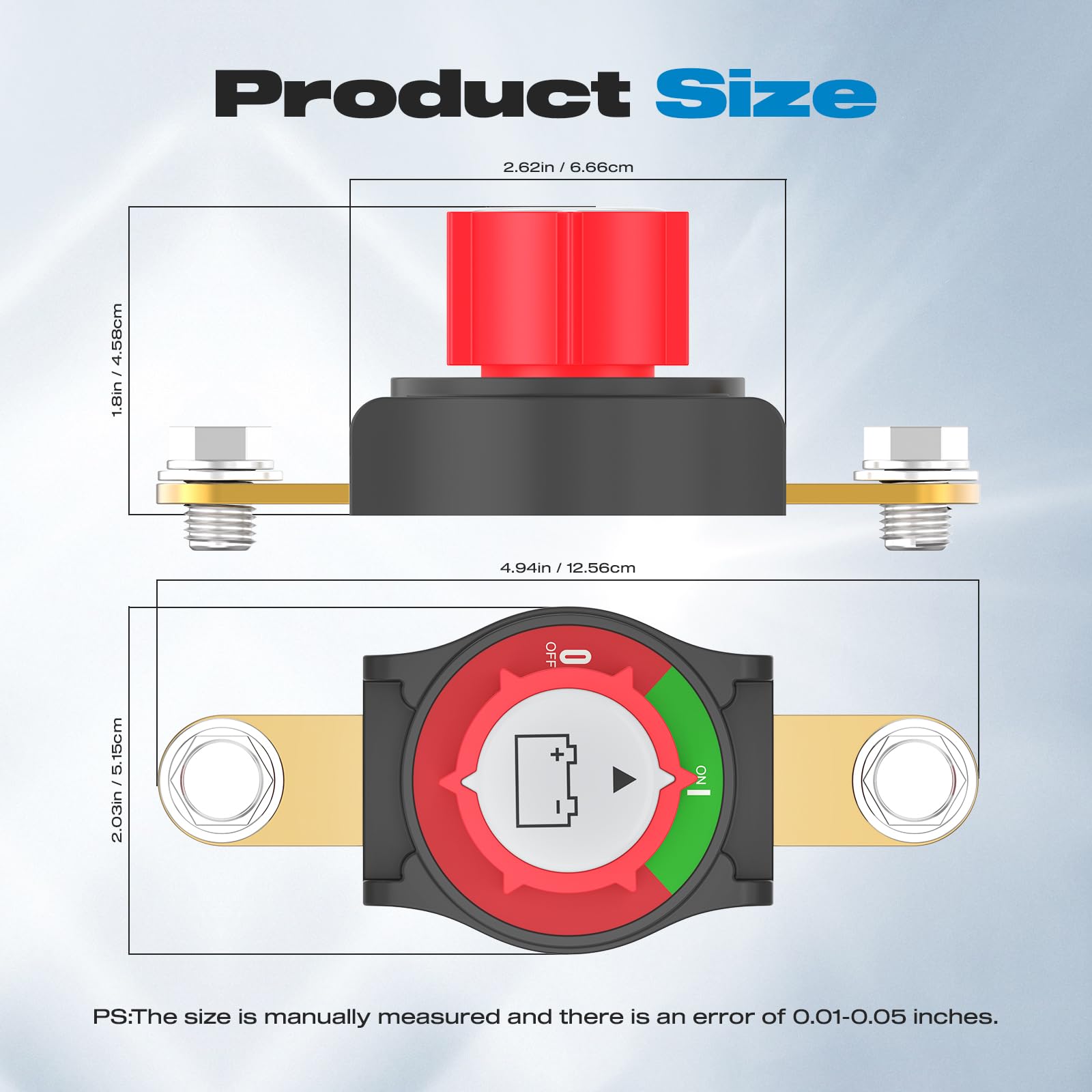 Snapklik.com : Malictele Side Post Battery Disconnect Switch 275A Heavy ...