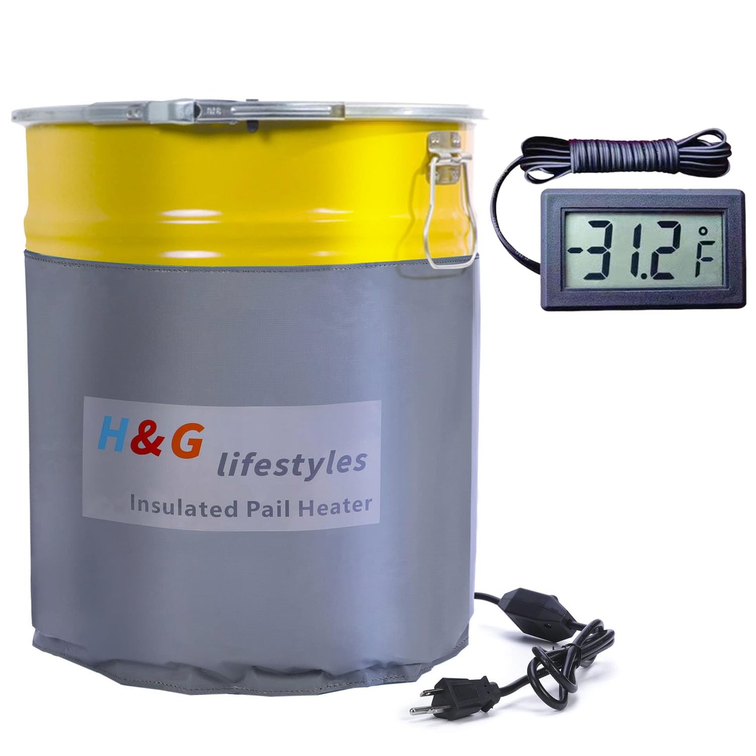 Snapklik.com : H&G Lifestyles Insulated Pail Band Heater 5-Gallon ...