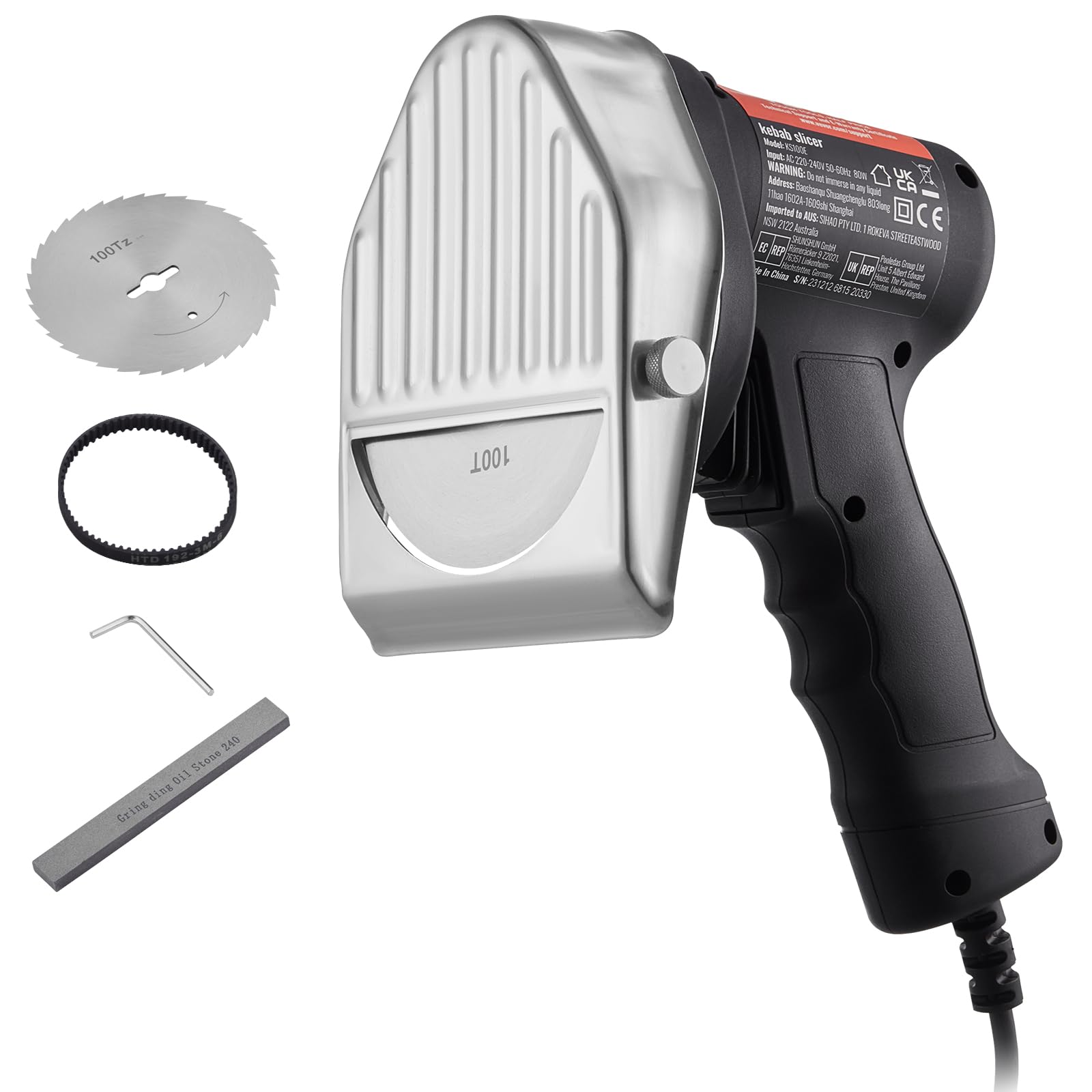 Amazon.com: VEVOR Electric Shawarma Knife, 80W Professional Turkish ...