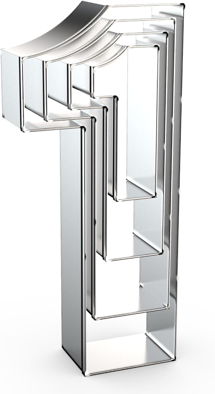 Amazon.com: Bakerpan Stainless Steel Square Cookie Cutter Set, Square ...