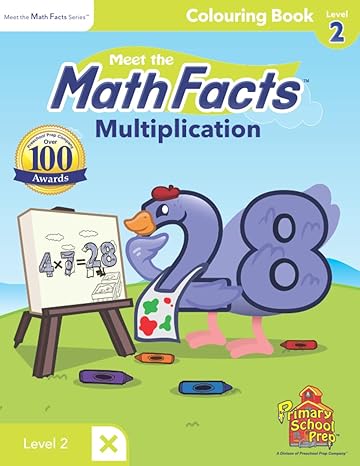 Meet the Math Facts - Multiplication Level 2 Colouring Book: Primary School Prep : Oxley, Kathy ...