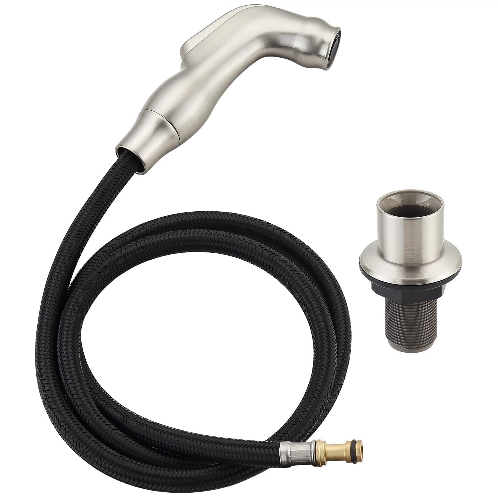 Brushed Nickel Kitchen Sink Sprayer Replacement, Kitchen Sink Spray ...