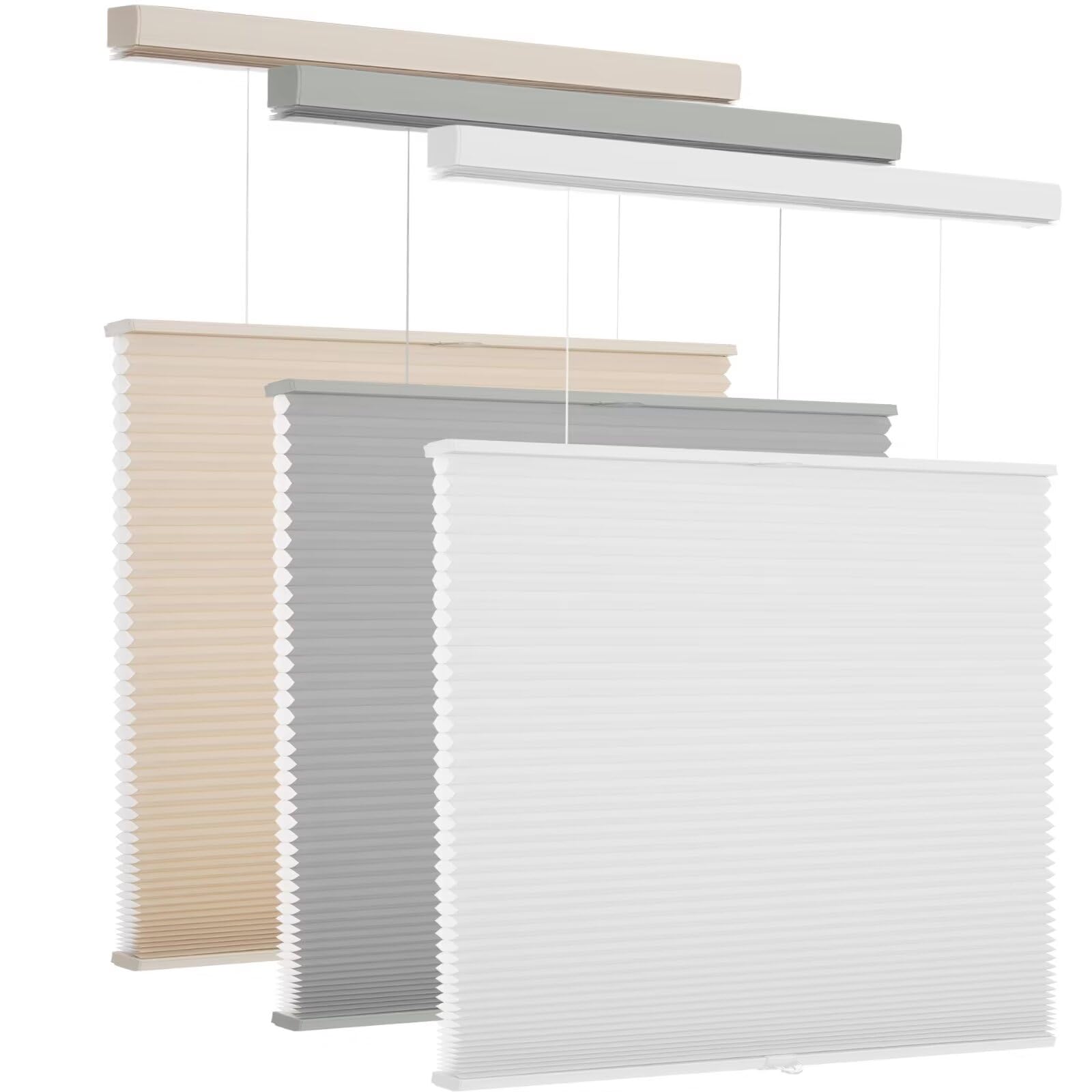 MYshade Top Down Bottom Up Cellular Shades, 1.5" Cordless Light ...