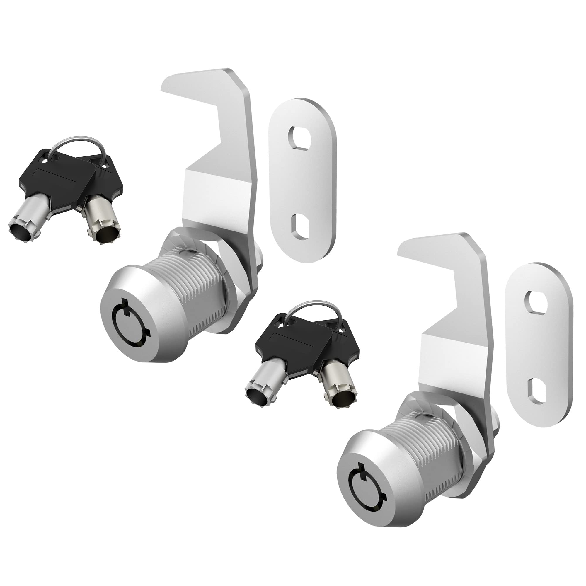 BOZXYE 2 Pack Tool Box Locks with Keys, Cabinet Lock 5/8" Cam Lock ...