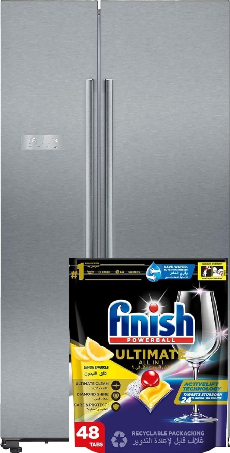 Siemens Freestanding Side By Side Refrigerator, Inox, 616 Litres ...