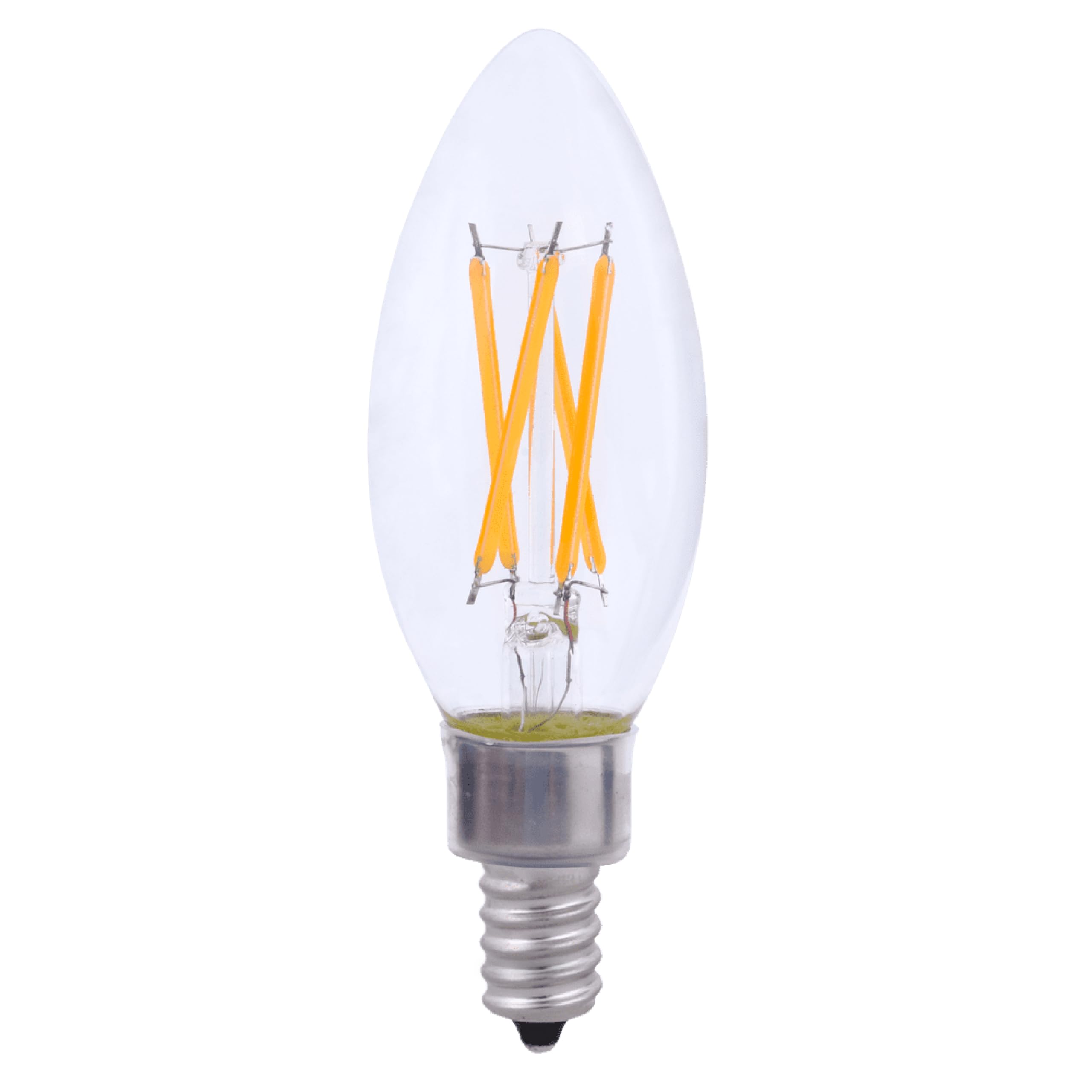 Goodlite C32 LED Chandelier Bulb, Torpedo Tip, 7W (80W Equal), Dimmable ...