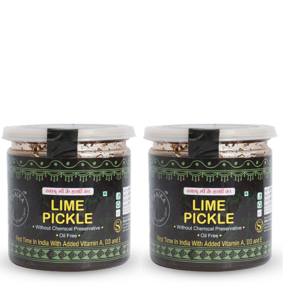 Buy One Get One ZAAIKA Lemon Pickle Khatta Meetha | Oil Free Indian ...