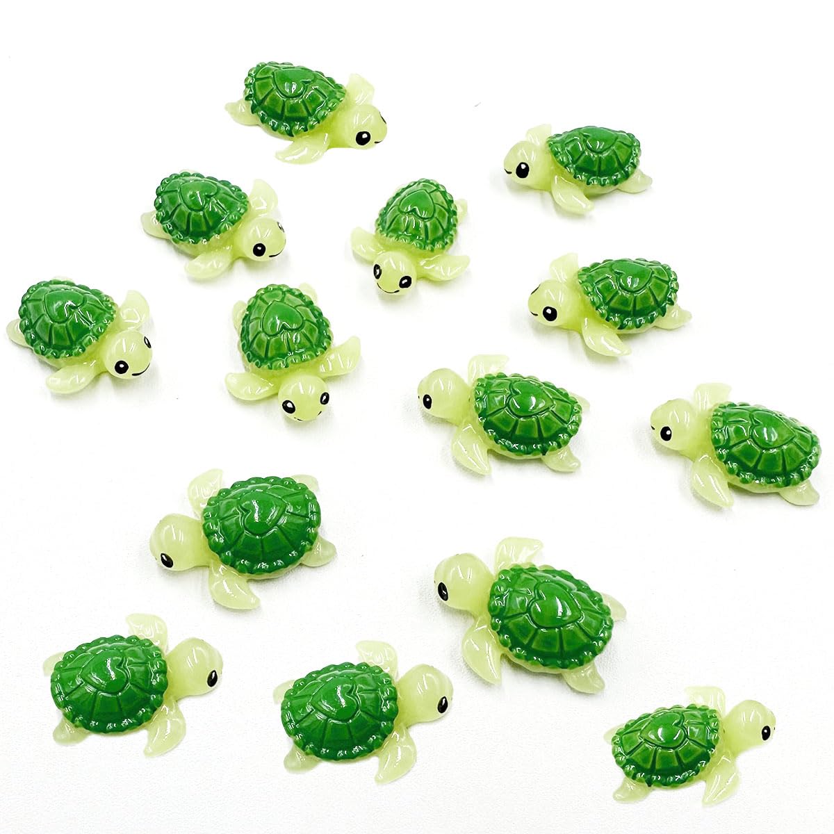 Mini Green Turtle - 30Pcs Resin Miniature Sea Turtle Figurines Tortoise ...