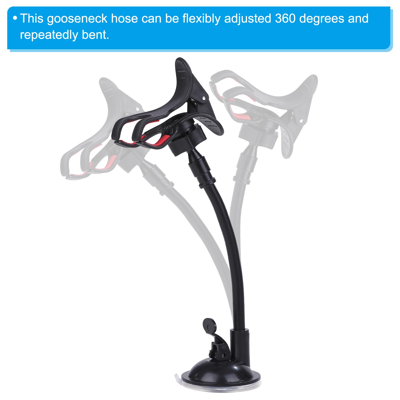 Snapklik.com : 10" Microphone Gooseneck, 2Pcs 5/8"-27 Thread Metal ...