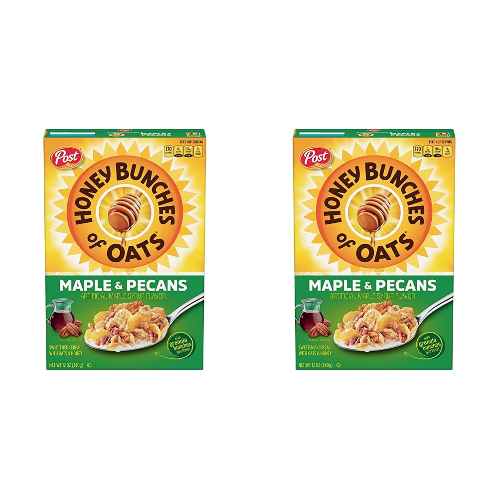 Snapklik.com : Honey Bunches Of Oats Maple Pecan, Heart Healthy, Low ...